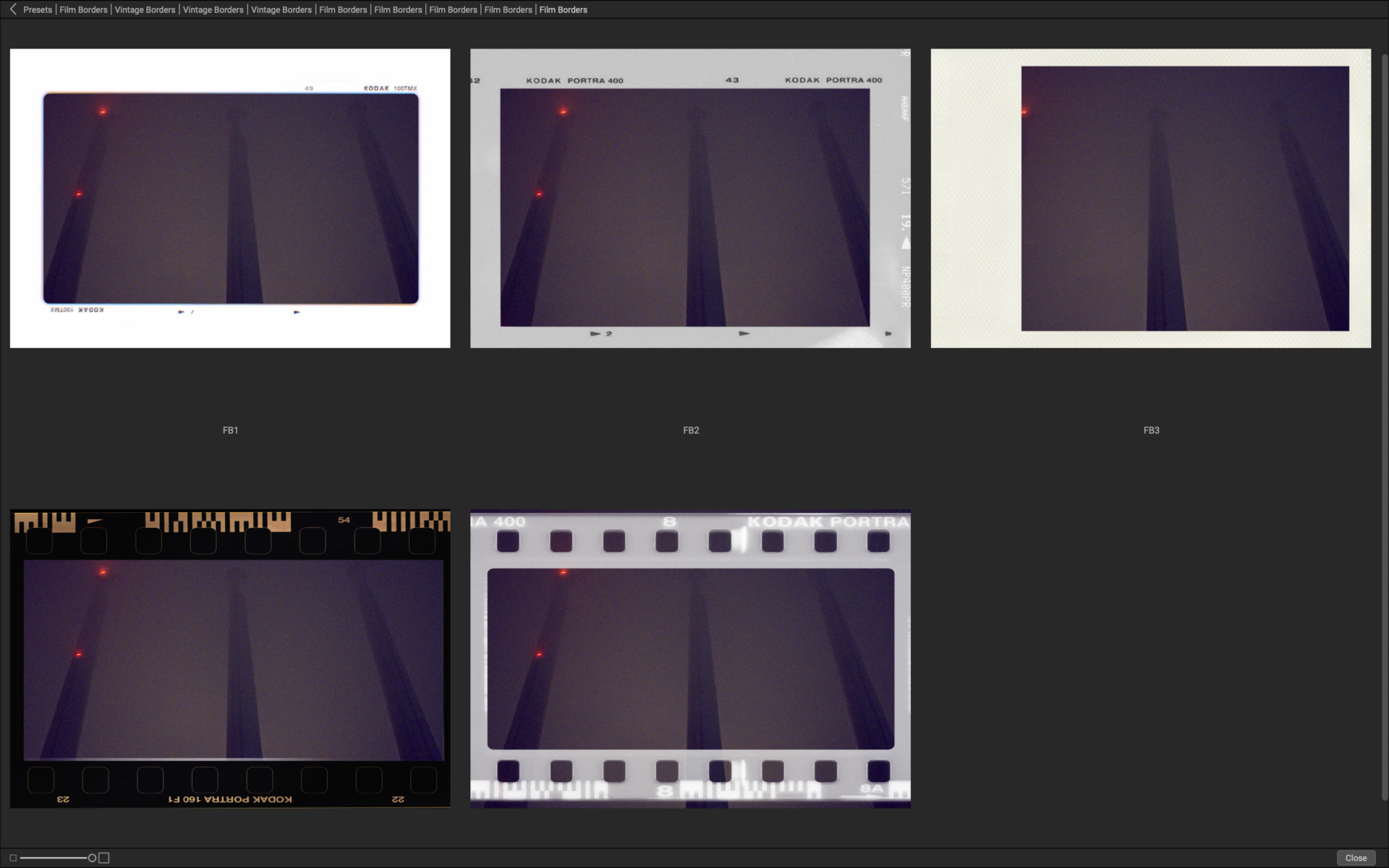 Film Borders - ON1