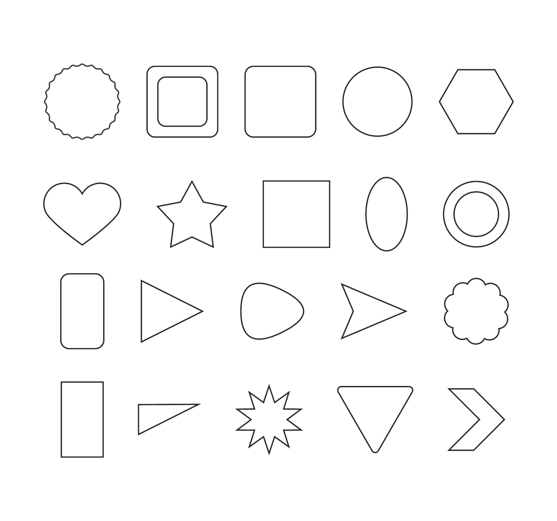 Simple Shapes Brush Pack - ON1
