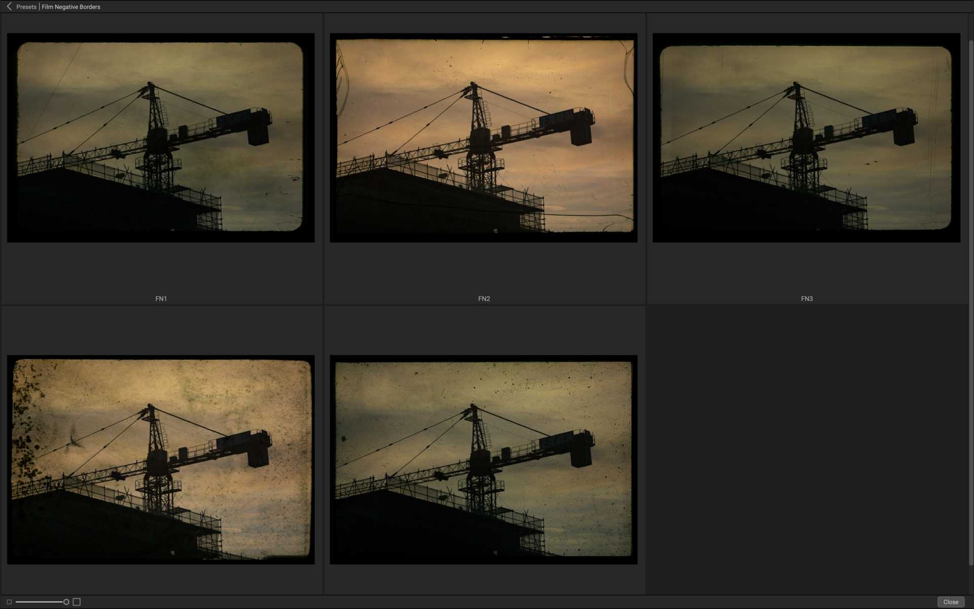 Film Negative Borders - ON1