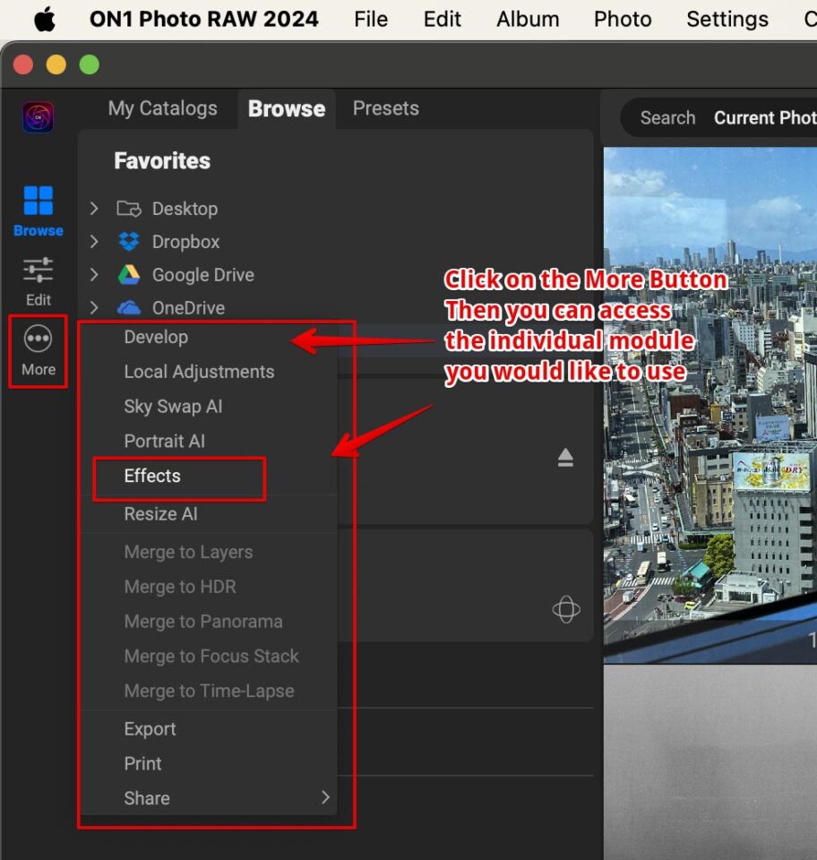 User Interface Tips for ON1 Photo RAW 2024–When Coming from Version 2023 - ON1