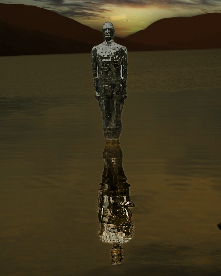 St Fillans Statue in Water - ON1