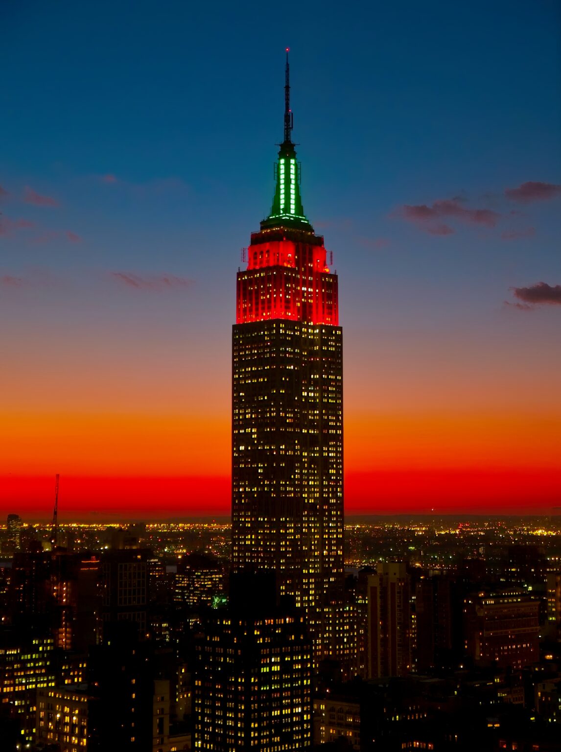 The Empire State’s Holiday Glow in the Twilight - ON1
